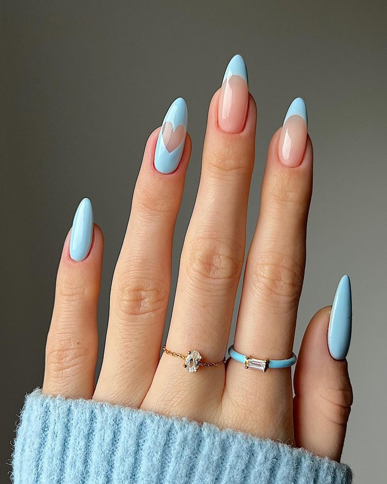 24 Hermosas Ideas De Diseños De Uñas Azules Para Este 2024!! - DECORAMANO