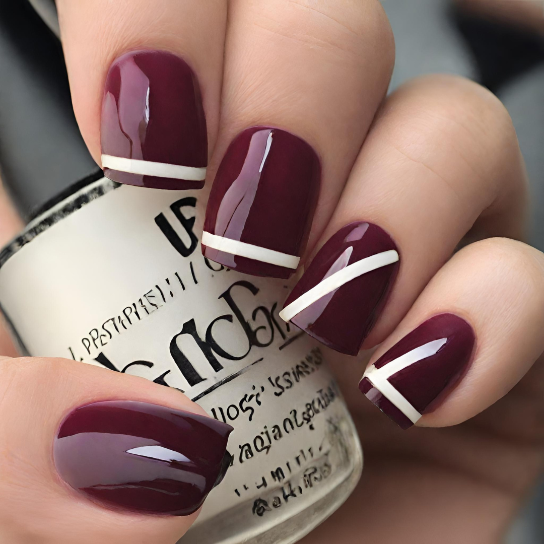 Uñas Color Vino: Sofisticación Pura ¡5 Diseños en Tendencia! - DECORAMANO