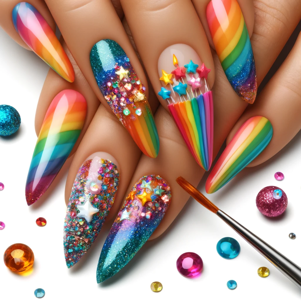 7 Diseños De Uñas Para Cumpleaños que están de moda en 2024 - DECORAMANO