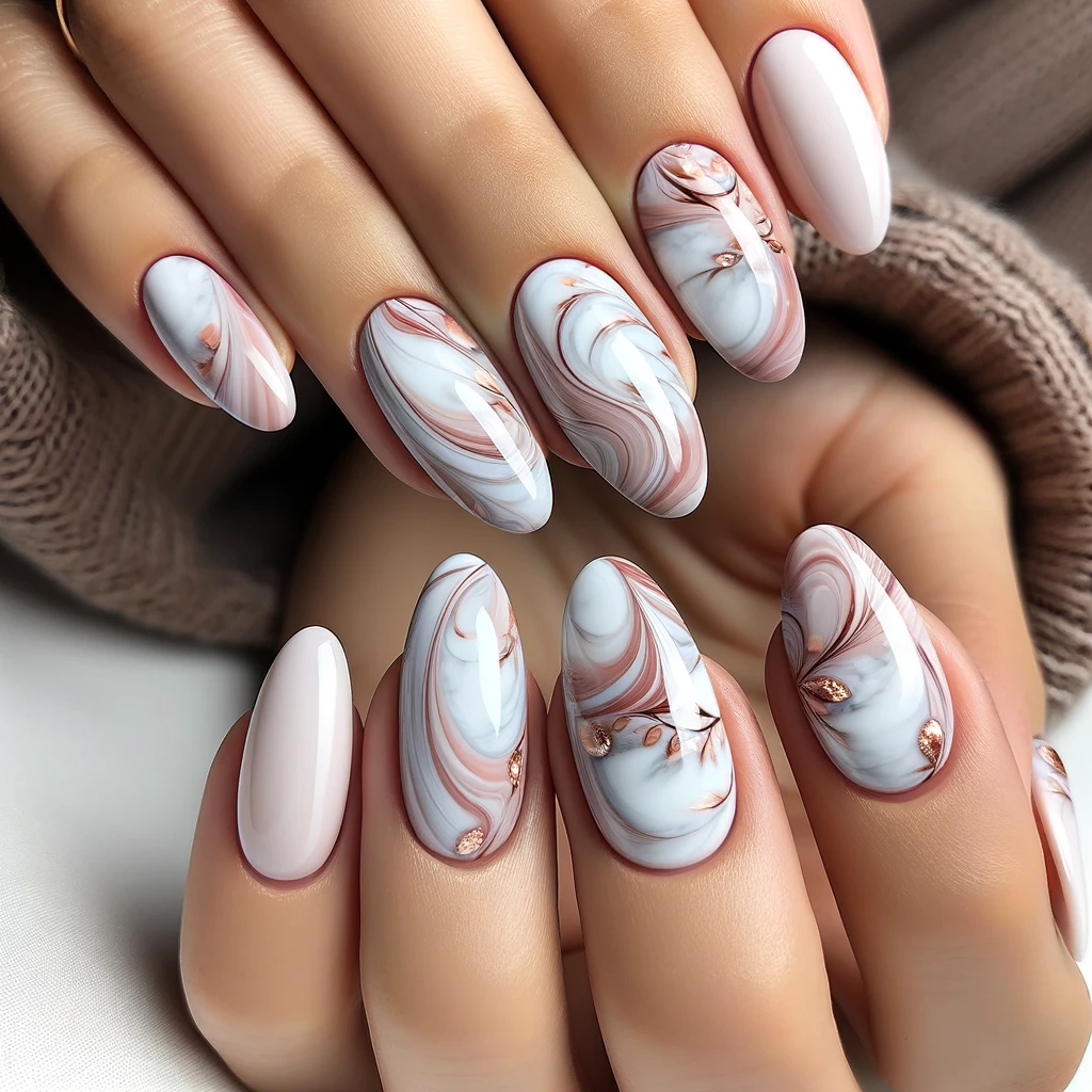 Los mejores Diseños De Uñas Marmoleadas: ¡Inspírate con estas 10 ideas ...