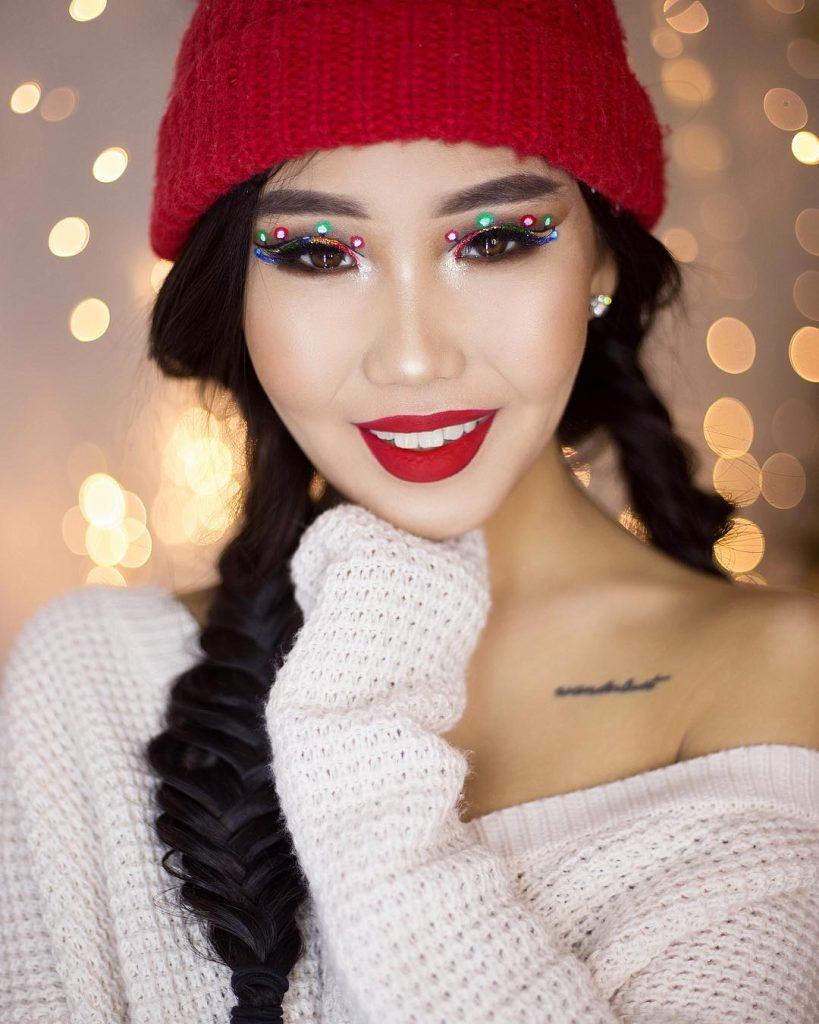 46 Increíbles Ideas de Maquillaje para Navidad que No te Puedes Perder ...